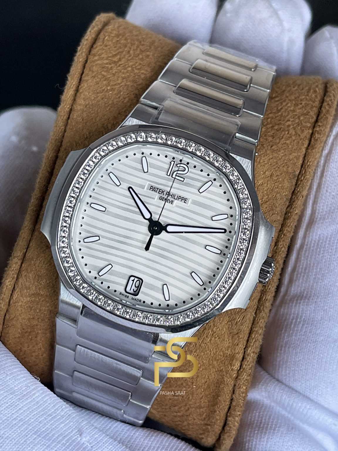 Patek Philippe Calatrava Chrono Power Reserve RG 18K White Dial Swiss ...